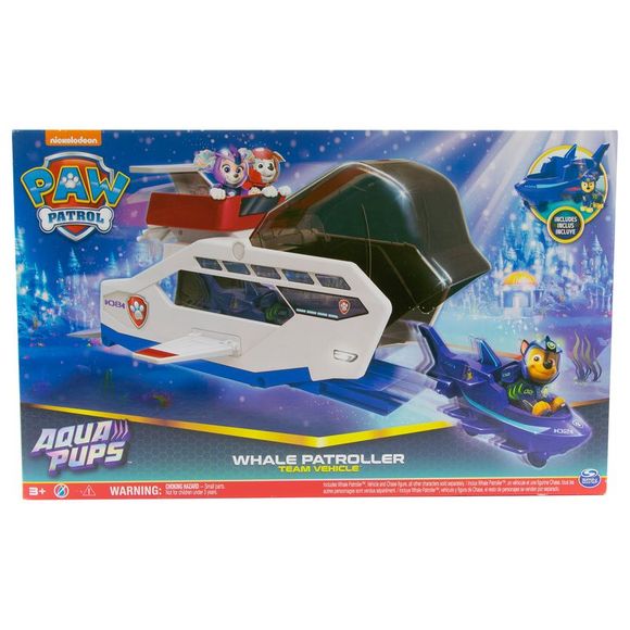 Paw Patrol | Toys | Paw Patrol Aqua Pups Whale Patroller Team Vehicle ...